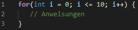 einstieg:schleifen [Java lernen durch Ausprobieren!]